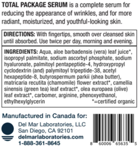 Del Mar Total Package Serum Reviews - Don't Buy Until You Read This