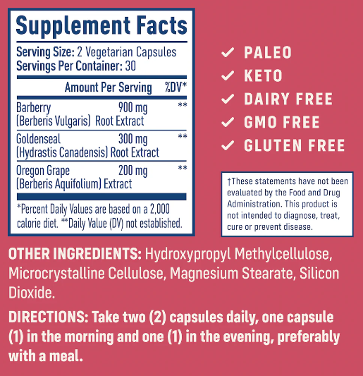 Native Path Native Berberine Ingredients | Nuvectra Medical